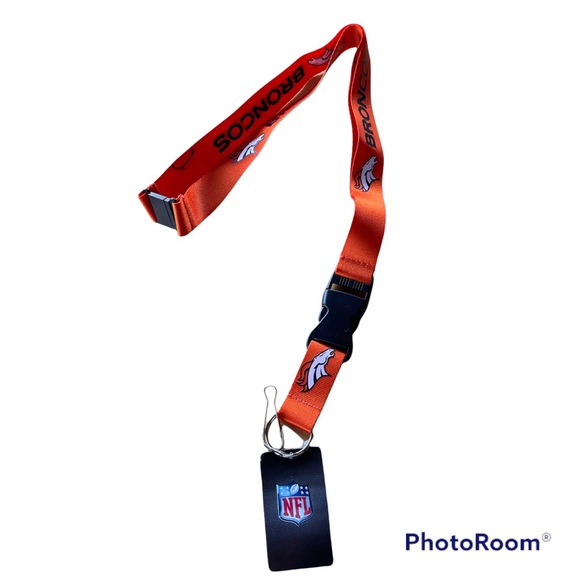 NFL | Accessories | Nfl Denver Broncos Orange Lanyard Detachable Key ...